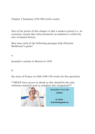 Chapter 2 Summary (250-500 words count)One of the points o.docx