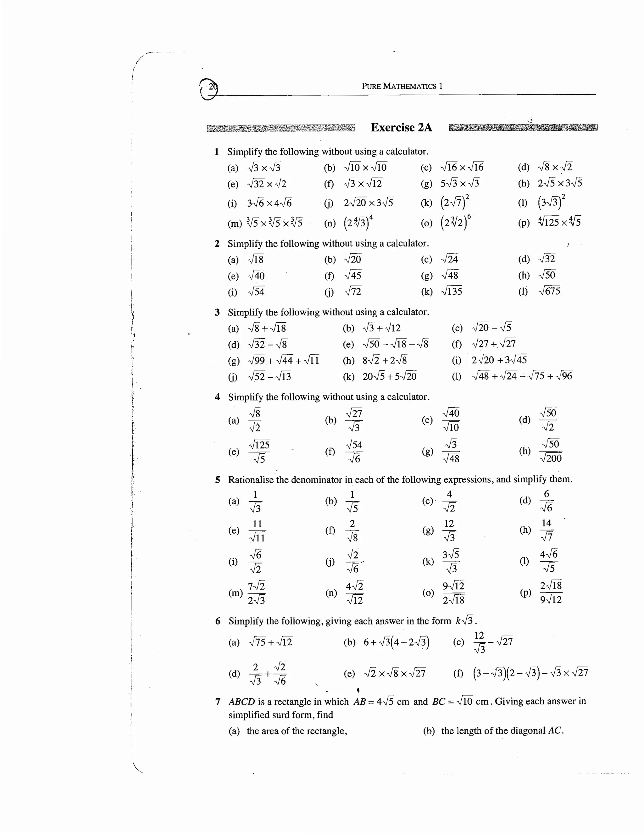 Chapter 2 surds and indicies | PDF