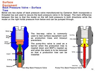 Back Pressure Valves For Tubing Hanger