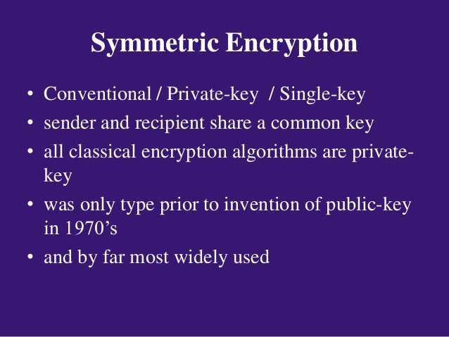 Symmetric Encryption Techniques