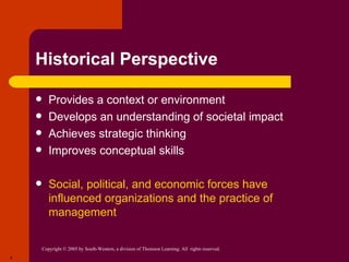 Chapter 2 the evolution of management thinking | PPT