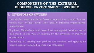 Chapter 2 The Firm and Its Environment lesson 1 | PPTX
