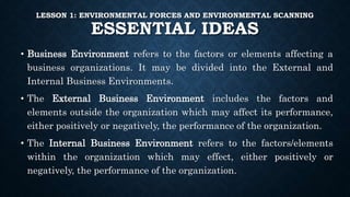 Chapter 2 The Firm and Its Environment lesson 1 | PPTX