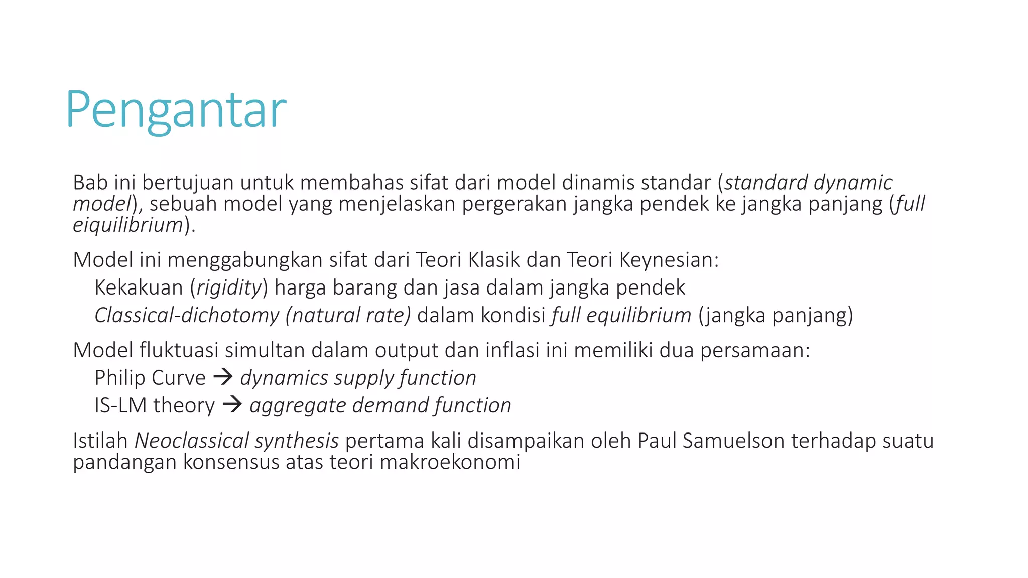 Chapter 2 the first neoclassical synthesis (Scarth) | PPTX