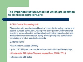 The hardware of the Mcs 51 microcontroller | PPT