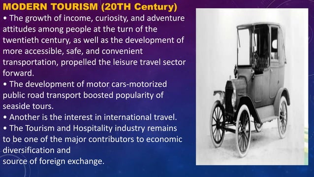chapter 2 THE HISTORY OF TOURISM and hospitality.pptx | Rail Travel ...