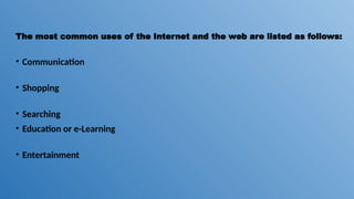 CHapter2_The Internet and the Web.pptx (computer fundamental) | PPT
