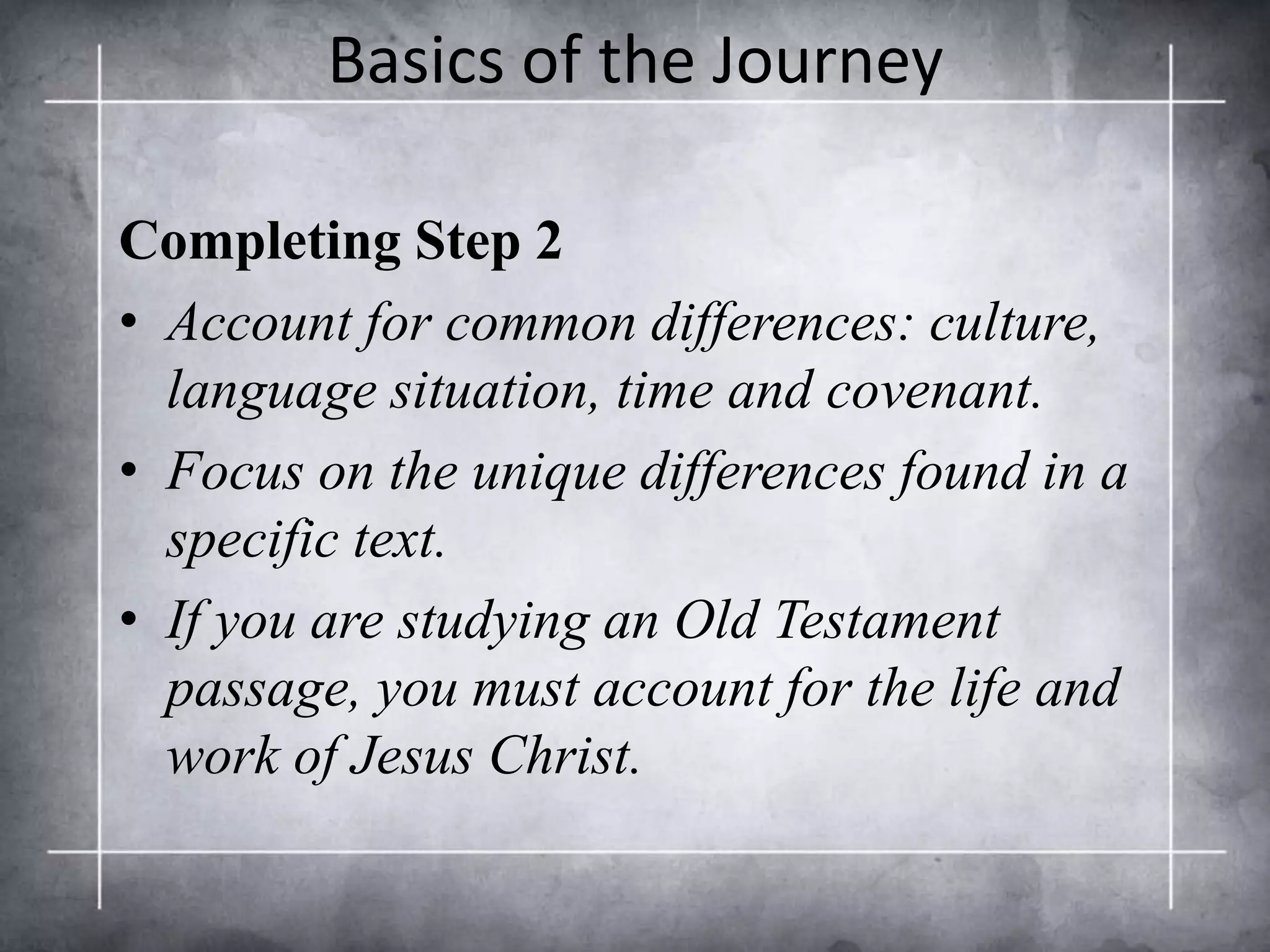 Chapter 2 the interpretative journey | PPTX