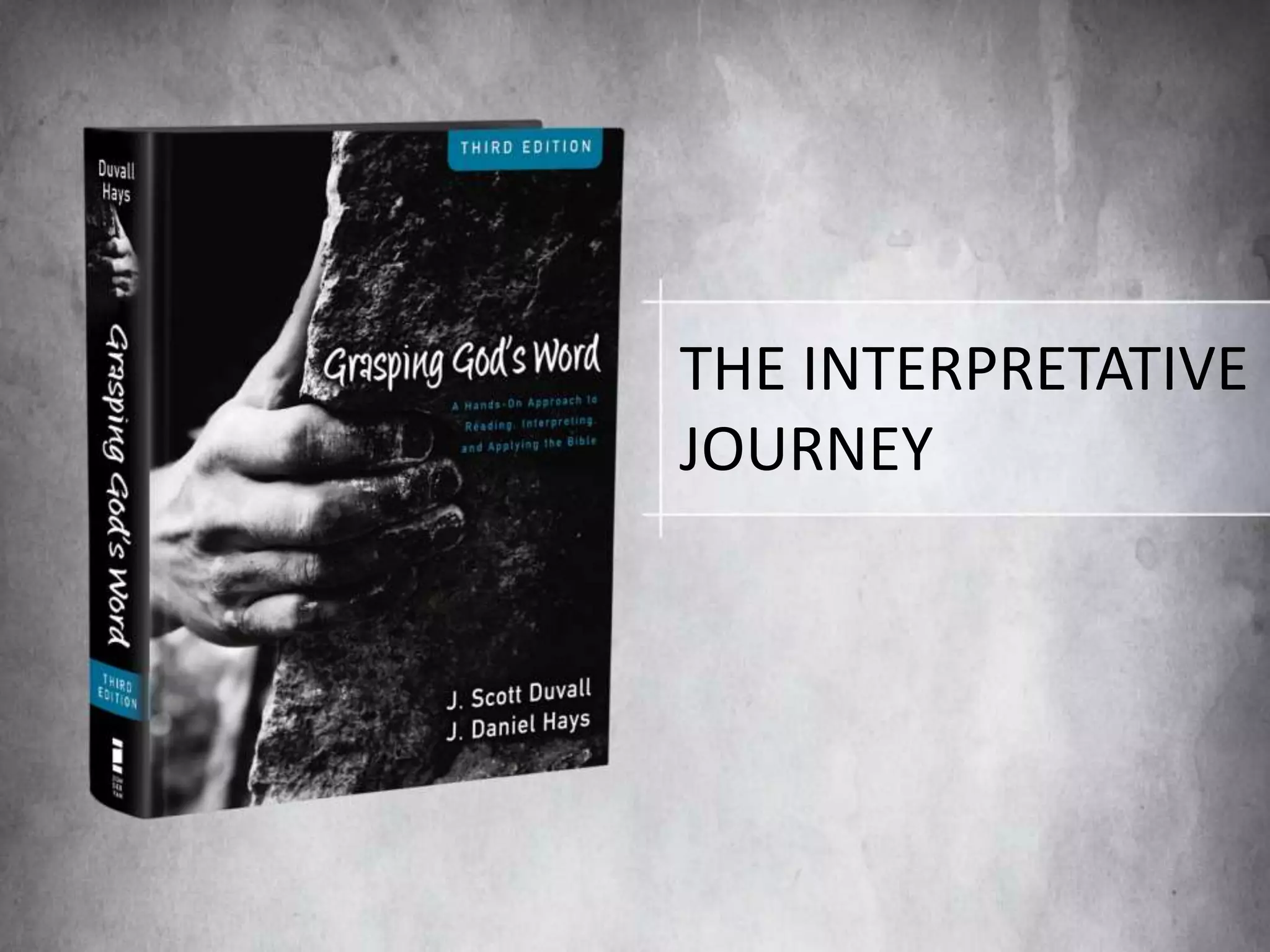 Chapter 2 the interpretative journey | PPTX