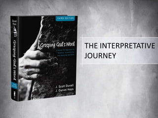 Chapter 2 the interpretative journey | PPTX
