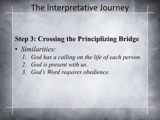 Chapter 2 the interpretative journey | PPTX