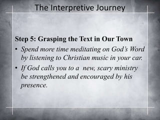 Chapter 2 the interpretative journey | PPTX