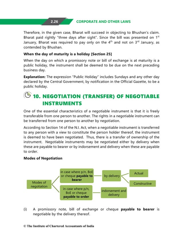 Chapter 2 The Negotiable Instruments Act, 1881 (1).pdf | Law