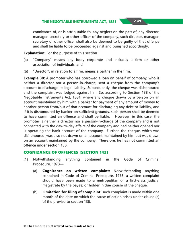 Chapter 2 The Negotiable Instruments Act, 1881 (1).pdf | Law