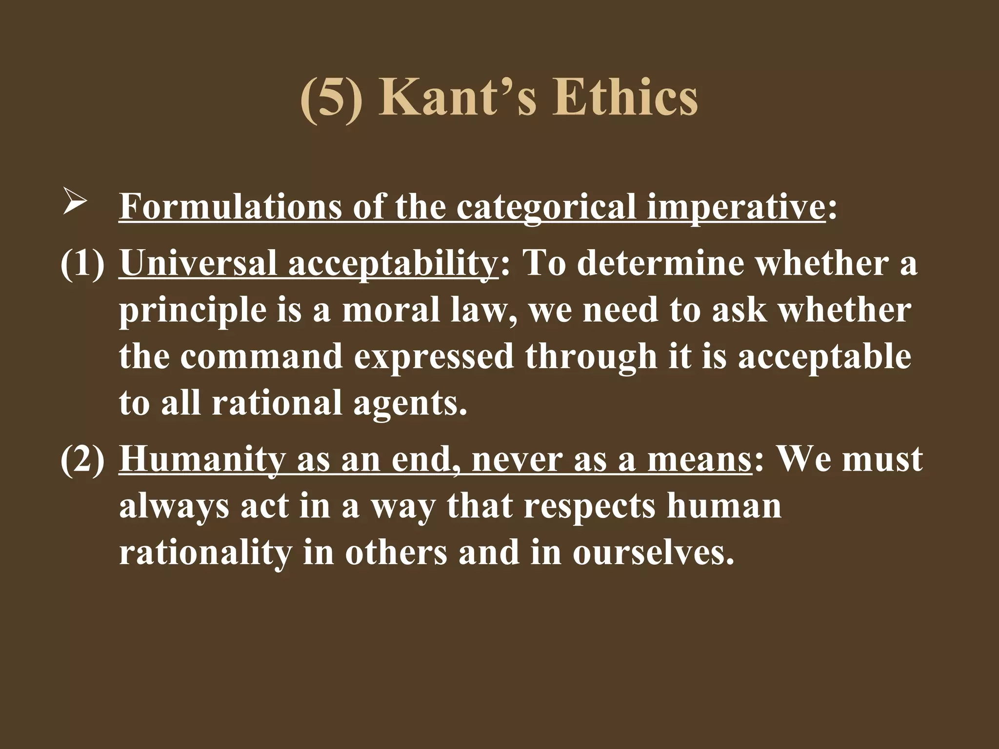 Chapter 2 the normative theories of ethnics | PPT