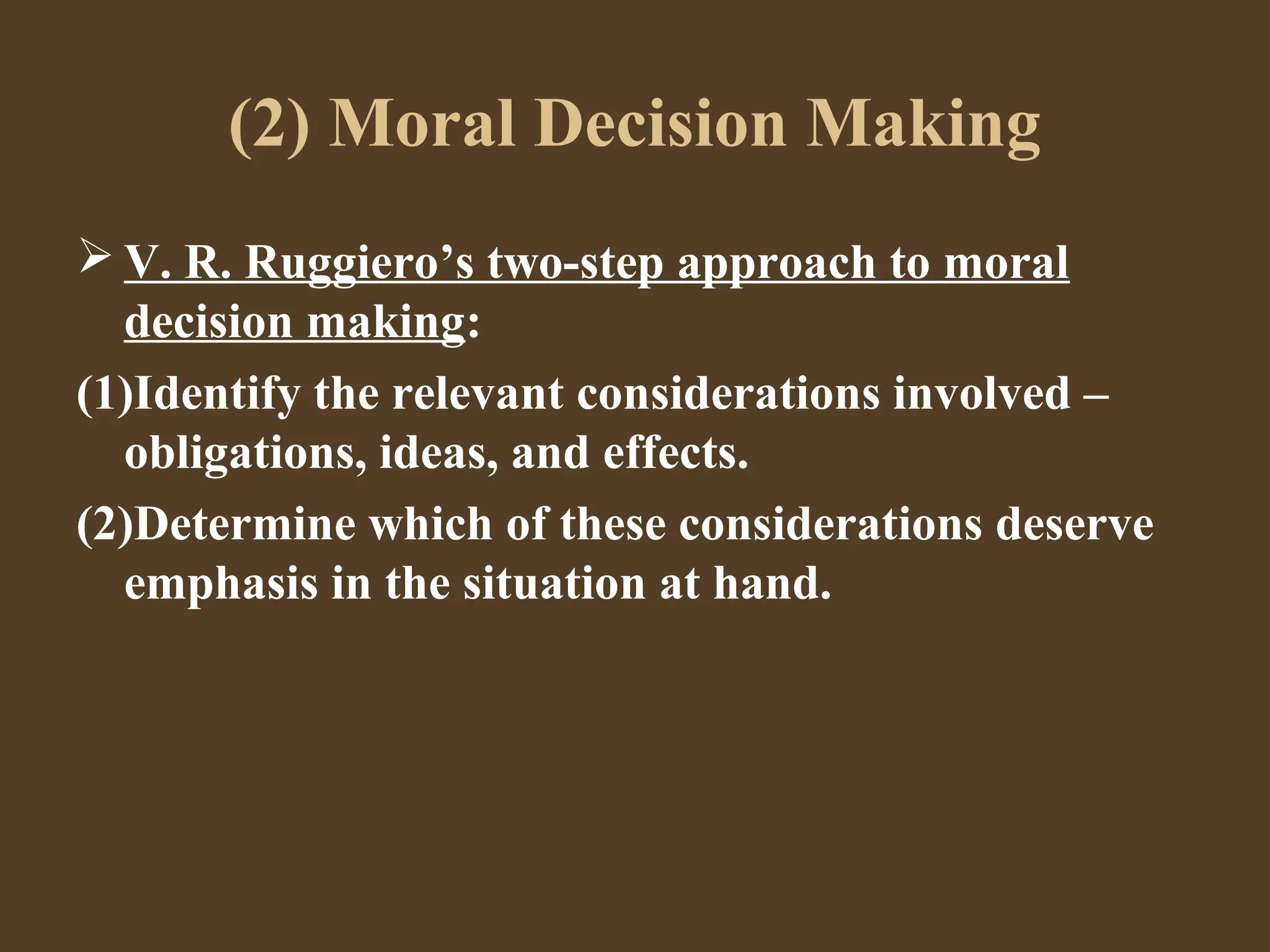 Chapter 2 the normative theories of ethnics | PPT