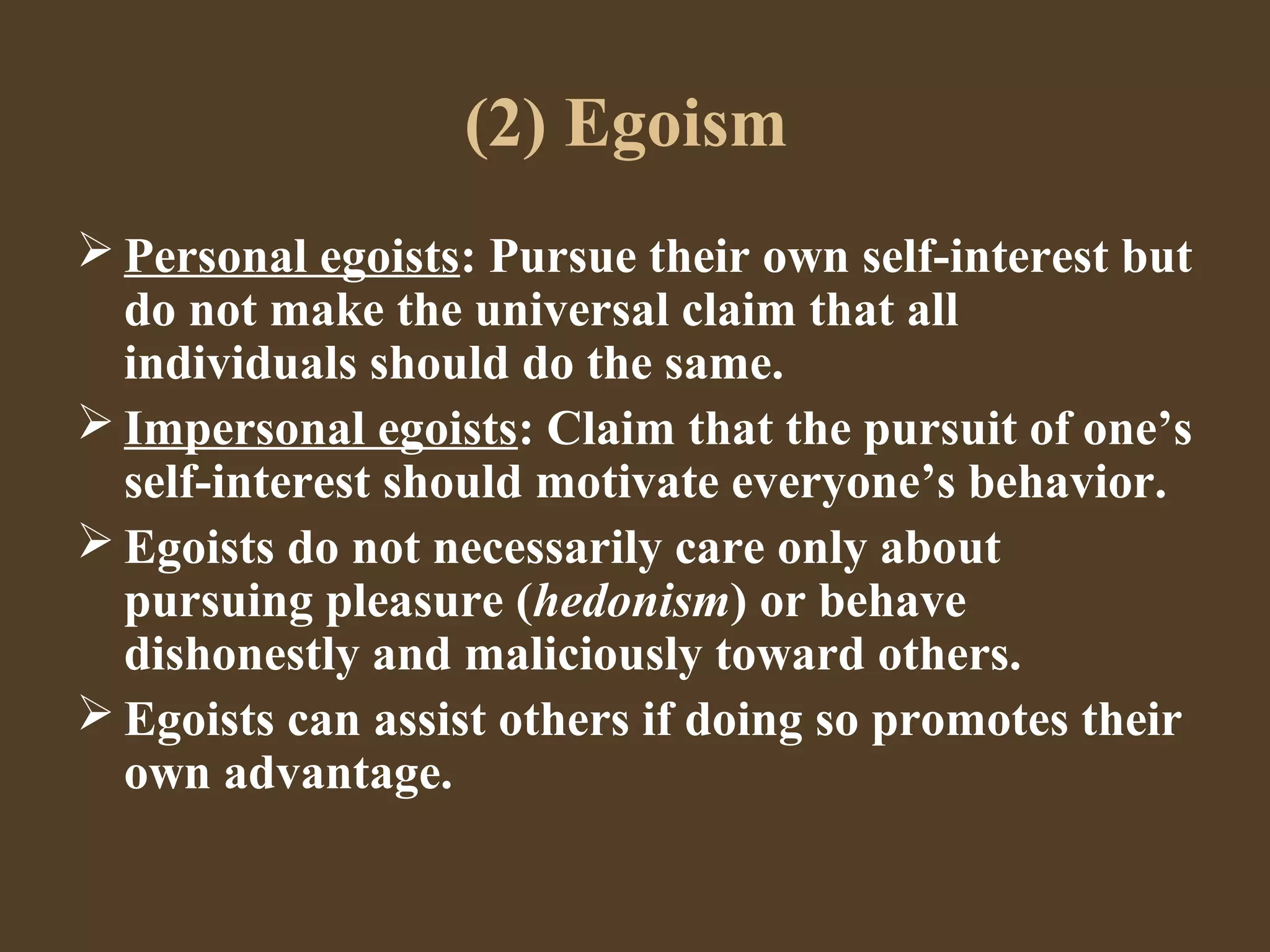 Chapter 2 the normative theories of ethnics | PPT