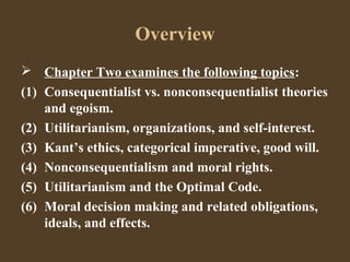 Chapter 2 the normative theories of ethnics | PPT