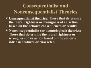 Chapter 2 the normative theories of ethnics | PPT