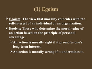 Chapter 2 the normative theories of ethnics | PPT