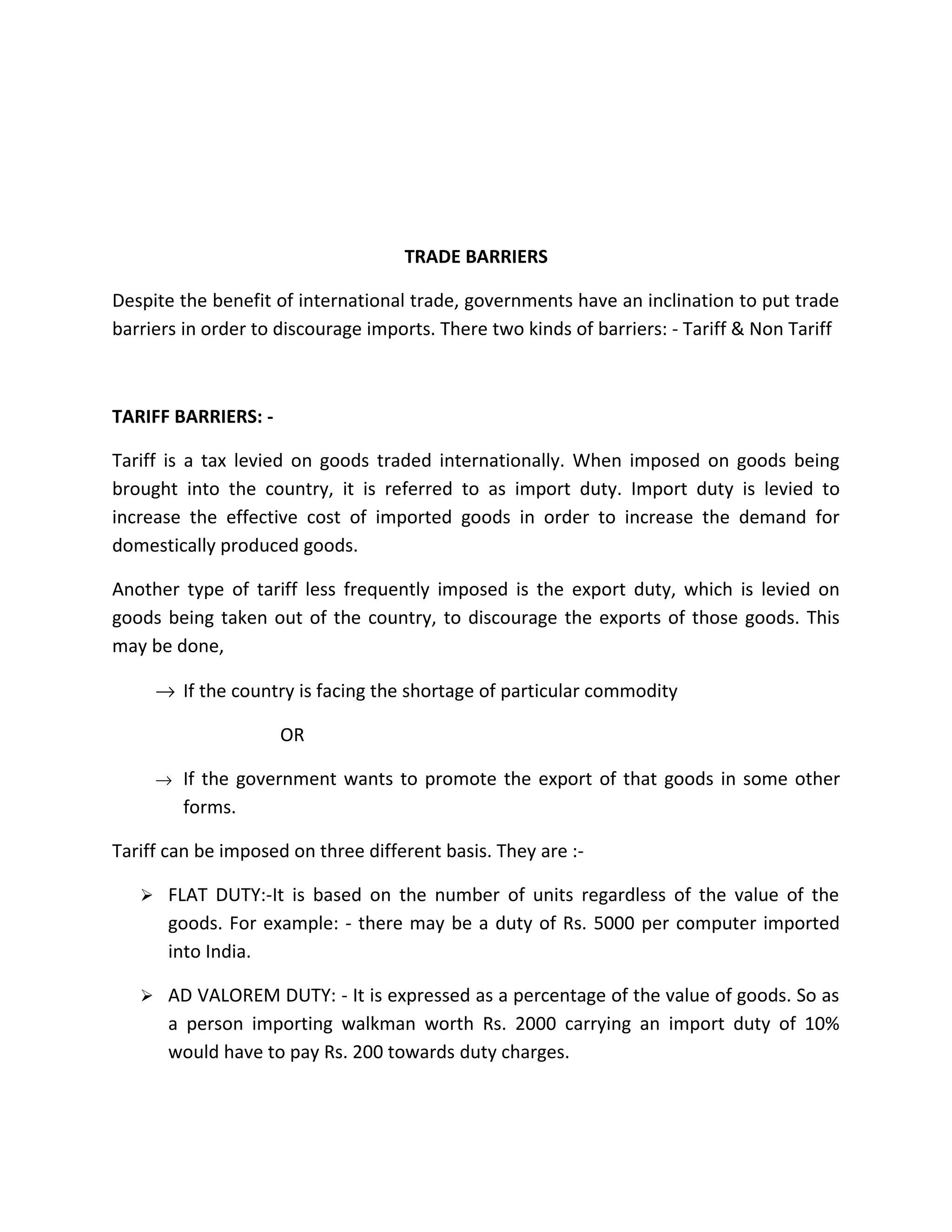 Chapter 2 Theories Of International Trade | DOC