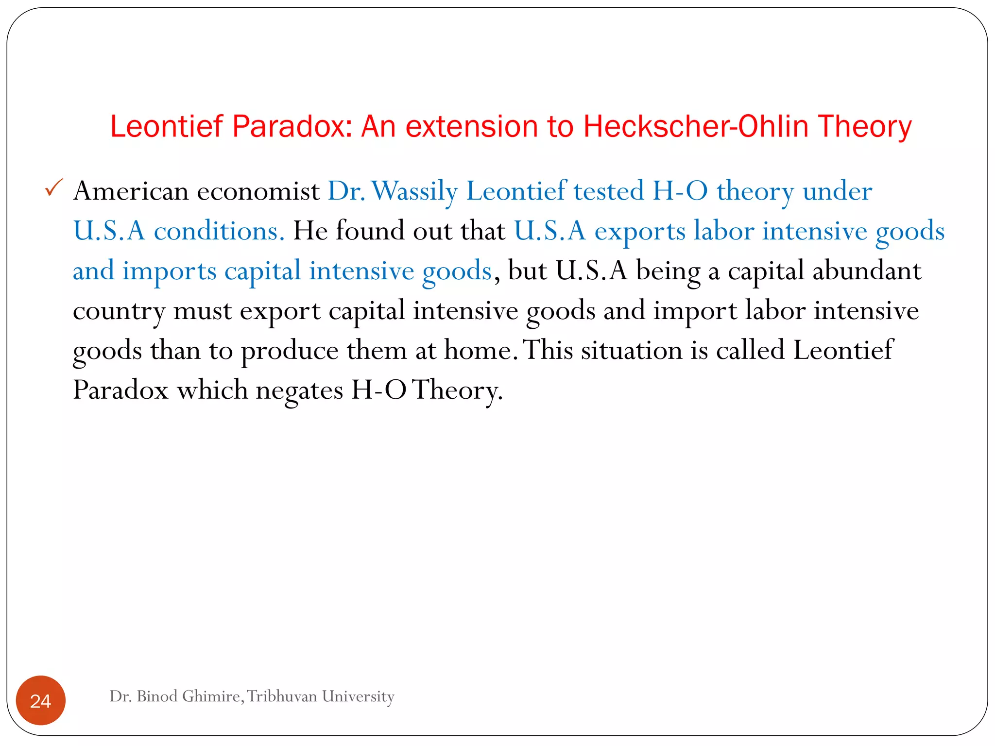 Chapter 2 theories of international trade and investment | PDF