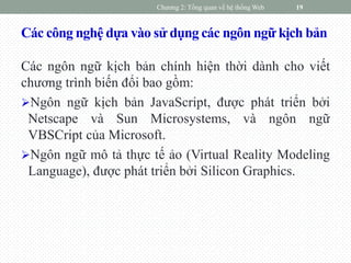 Chapter 2 tong quan ve he thong web | PDF