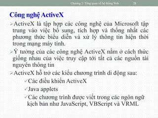 Chapter 2 tong quan ve he thong web | PDF