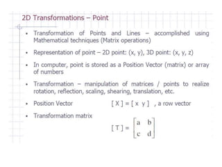 Transformations(scaling rotation translation) | PPT
