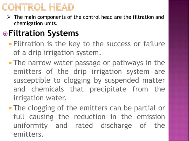Chapter 2 trickle irrigation | PPTX