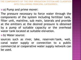 Chapter 2 trickle irrigation | PPTX