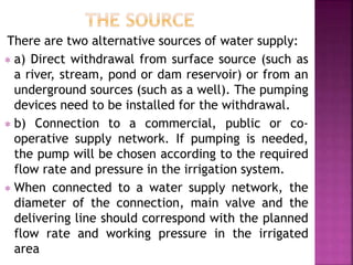 Chapter 2 trickle irrigation | PPTX