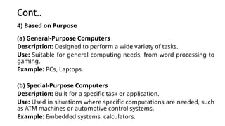Computer Systems for second school students notes | PPT