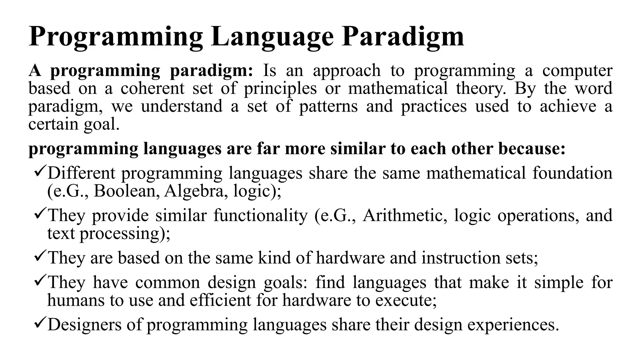 Programming language evolution and paradigm | PDF