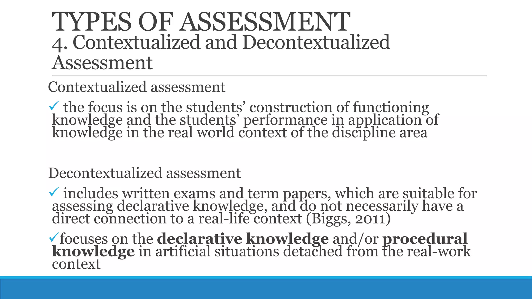 Chapter 2 types of assesment | PPTX