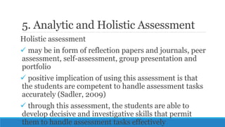 Chapter 2 types of assesment | PPTX