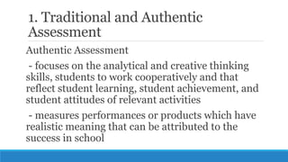 Chapter 2 types of assesment | PPTX