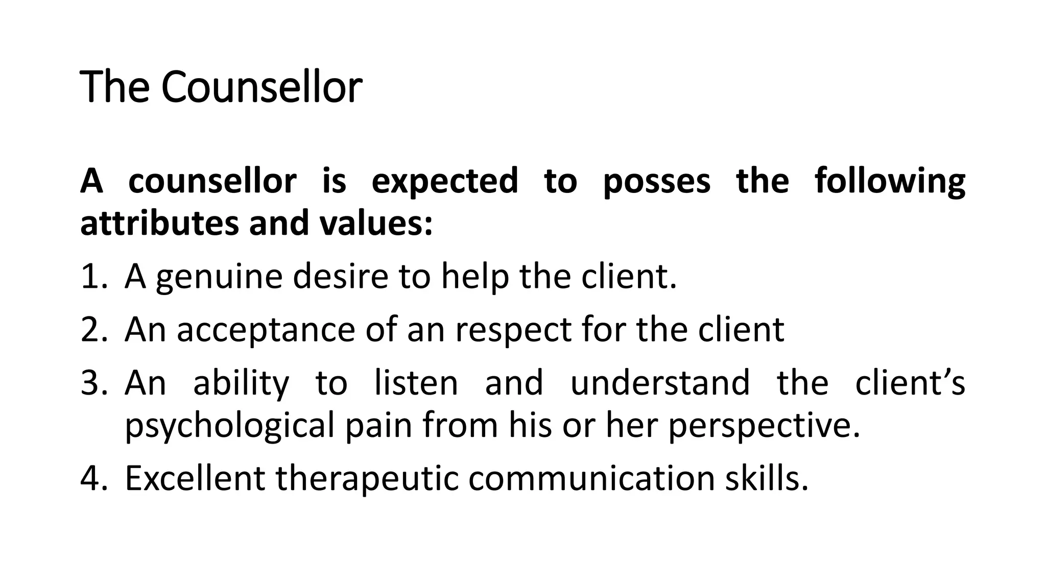 Chapter 2 Understanding Counselling | PPTX