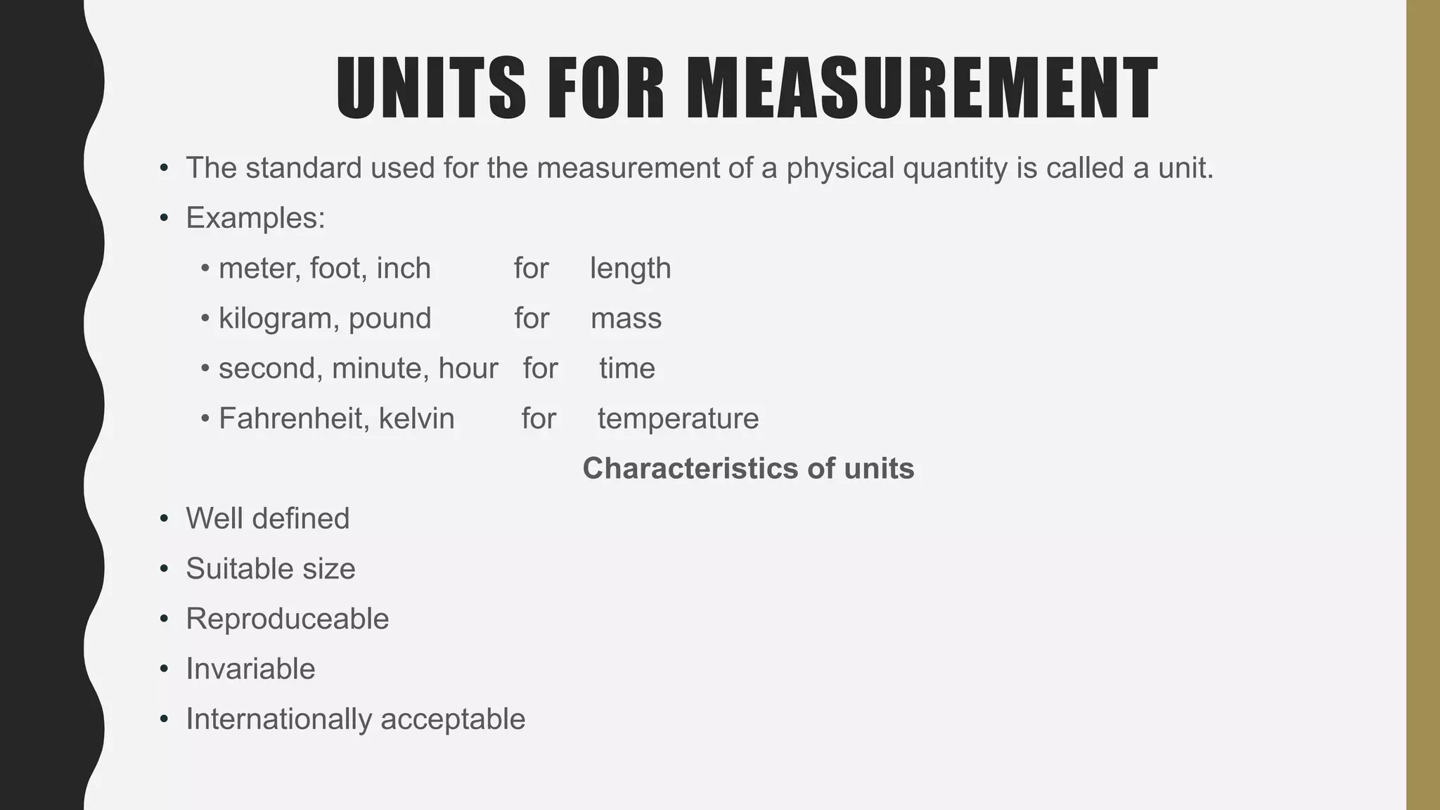 Chapter 2 unit and measurements | PPTX