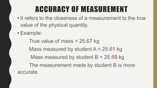 Chapter 2 unit and measurements | PPTX