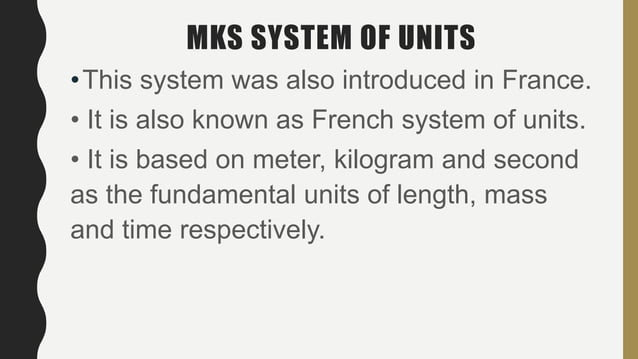 Chapter 2 unit and measurements | PPTX | Physics | Science