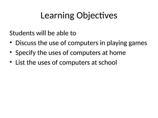 Chapter 2 Uses of Computer.pptx. laaaaaaaaaaaaaaaaaaaaaaaaaaaaaa | PPTX