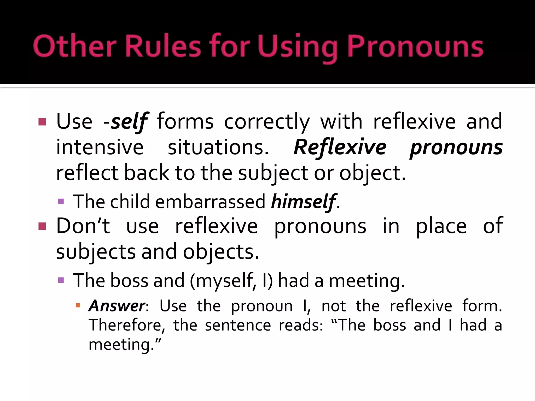 Chapter 2 – Using Pronouns Correctly | PPTX