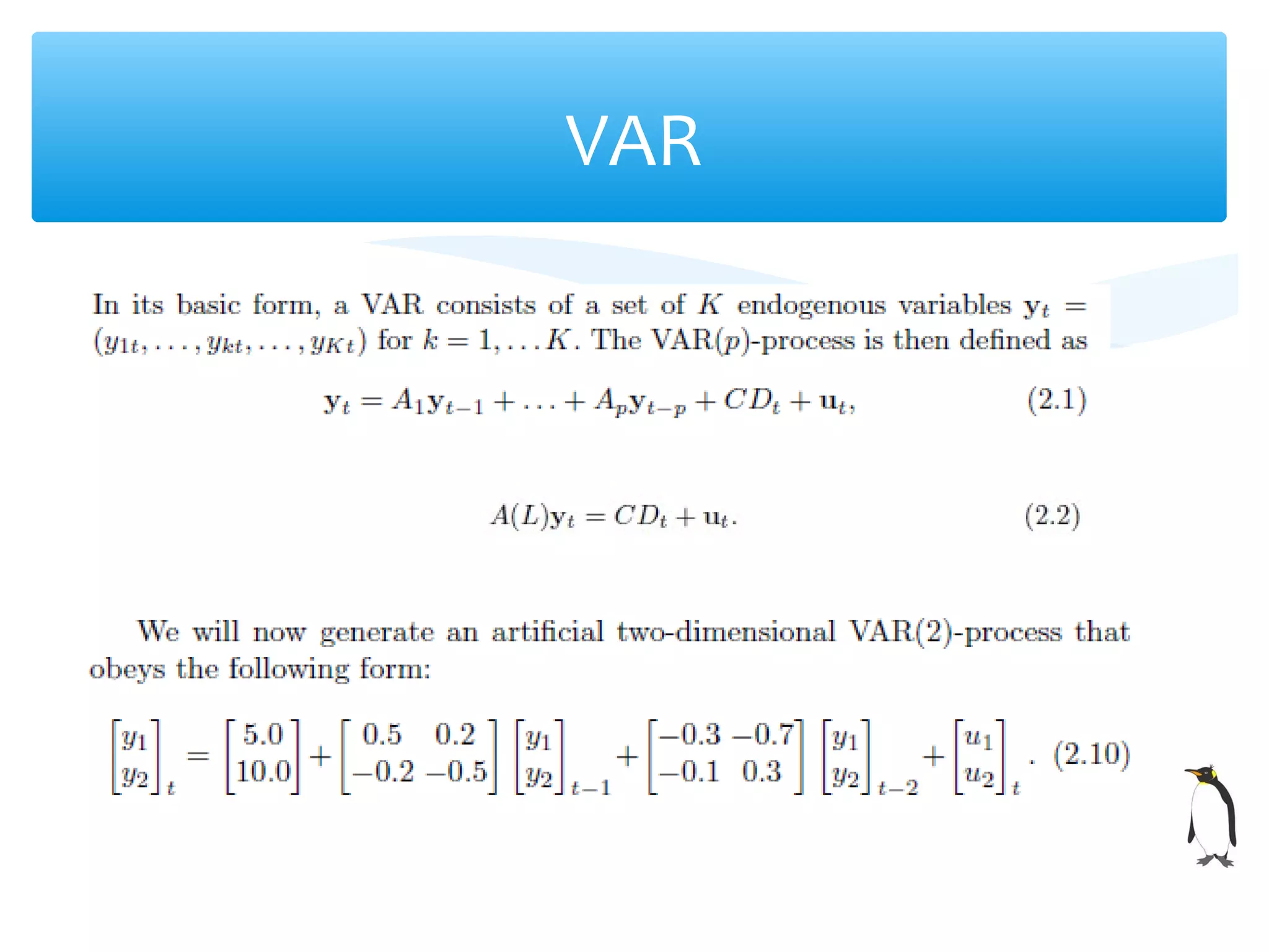 Chapter 2. Multivariate Analysis of Stationary Time Series | PPT