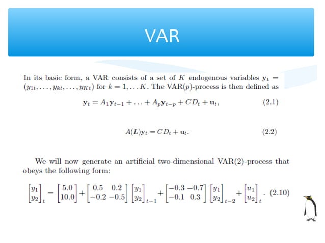 Chapter 2 Multivariate Analysis Of Stationary Time Series Ppt