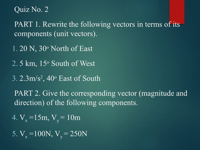 chapter 2 vectors, scalars and their examples.pptx | Physics | Science