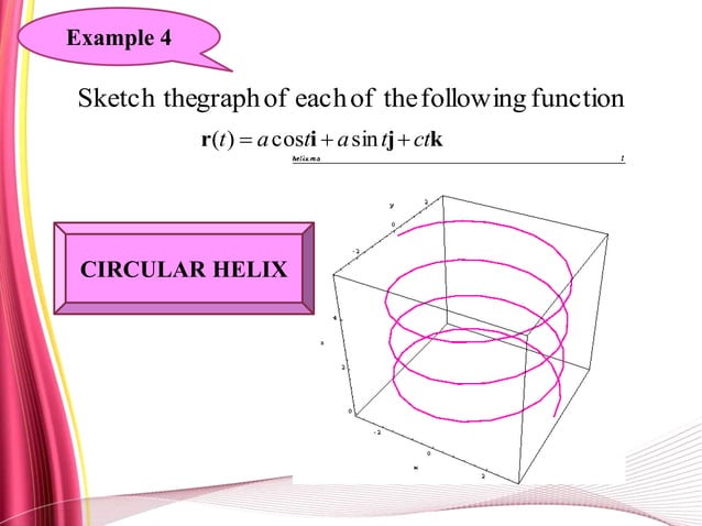 Applied Calculus Chapter 2 vector valued function | PPTX | Physics ...