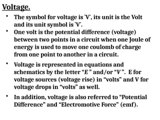 Chapter 2 Voltage or potential difference | PPTX