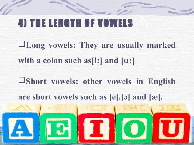 GENERAL CLASSIFICATION OF VOWELS | PPT | Food & Drink