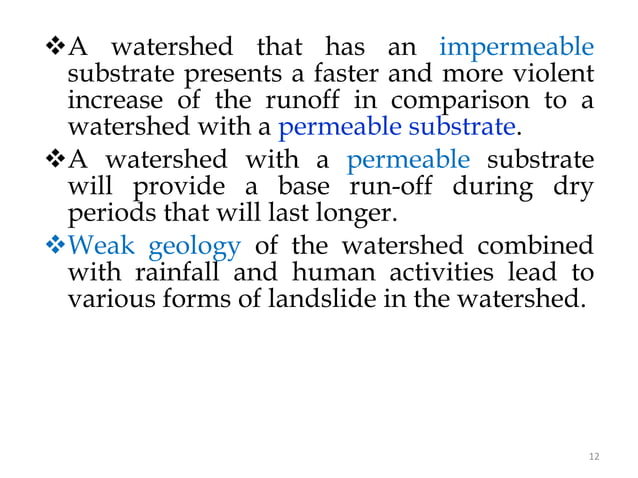 Chapter 2 (Watershed Characteristics).pptx | Geography | Science
